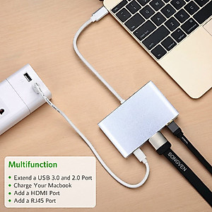 USB Type C to HDMI Adapter 4K for Nintendo Switch,Samsung Galaxy S8/S8 Plus, MacBook, Chromebook Pixel USB 3.1 Type c to hdmi Adapter Replace Nintendo Switch Dock Station