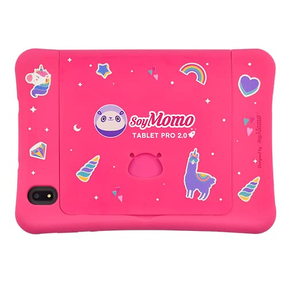 SoyMomo Tablet Pro 2.0 for Kids, Parental Control with Remote Blocking, Cyberbullying Detector, WiFi, Bluetooth, 8” Screen, 64GB Memory, 4GB RAM, Camera, 5000 mHa, Includes Silicone Case (Pink)
