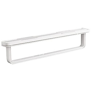 BUGUUYO Towel Mount Clothing Clothes Hanger Wall Mounted Clothes Hanger Kitchen Hand Towel Bar Wall Mounted Clothing Rack Dish Cloth Holder Towel Rod White The HIPS