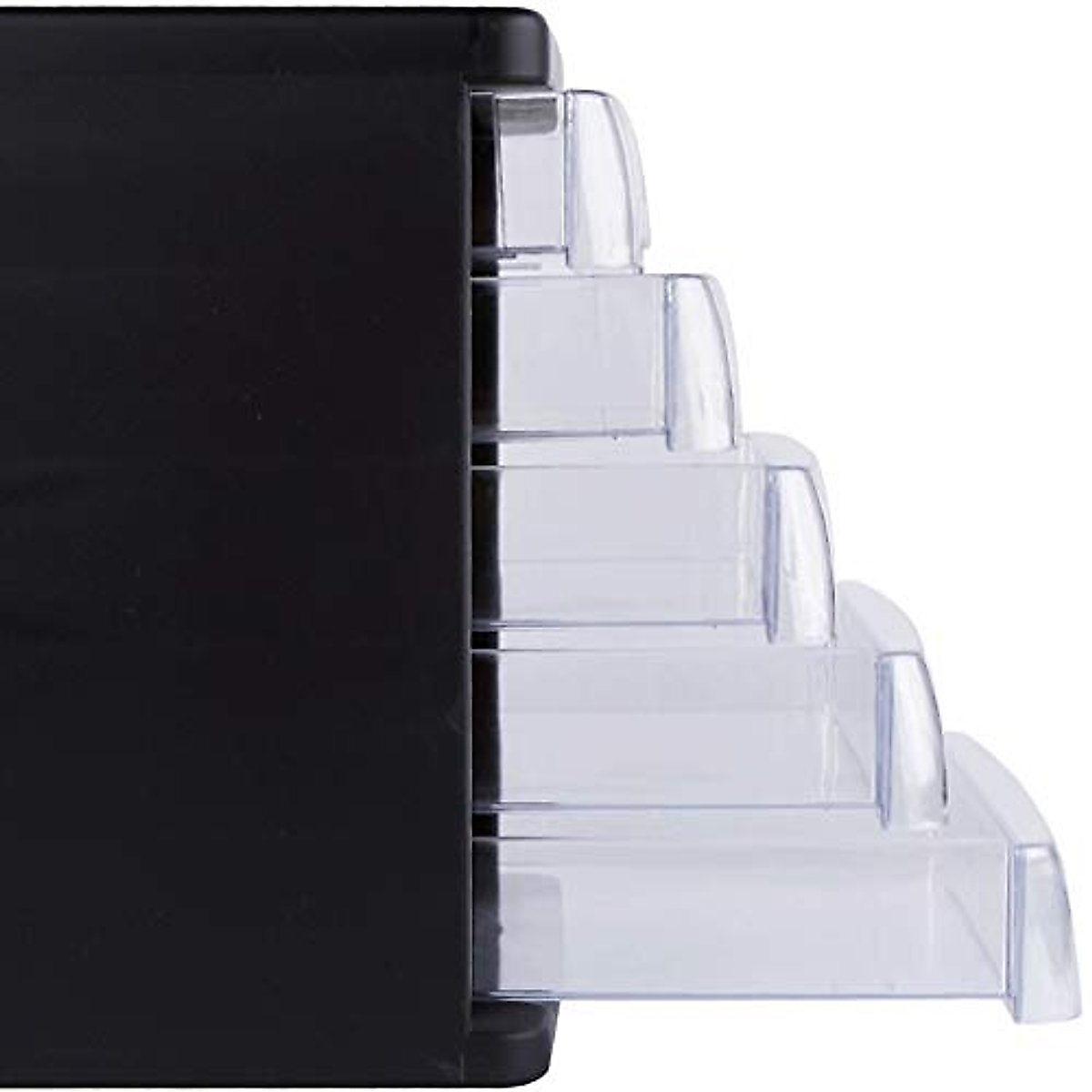BaRdzo Document Organizer - Half Transparent Vertical File Cabinet 4 Drawer Function Flat Drawer (Color : D)