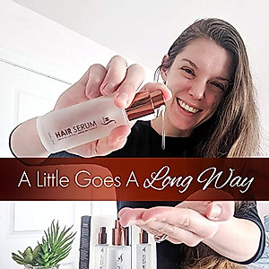 Herstyler Hair Repair Serum - Argan Oil Hair Serum, Vitamin E Hair Serum and Aloe Vera Hair Serum for Frizz Control, Shine and Straightening - Coz Love is in the Hair - 2 Fl. Oz, 60 Ml