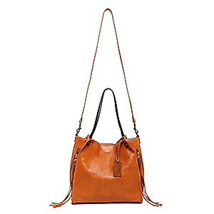 OLD TREND Genuine Leather Daisy Tote Bag (Chestnut)