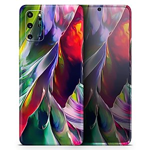 DesignSkinz Blurred Abstract Flow V57 Protective Vinyl Decal Wrap Skin Cover Compatible with The Samsung Galaxy S20 (Screen Trim & Back Glass Skin)