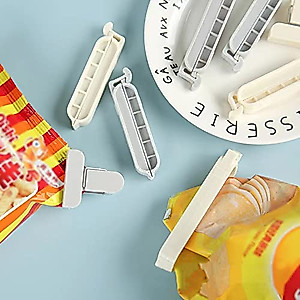 Plastic Sealing Clips Bag Clips for Food Snacks , Chip Clips Food Clips,1.6-3.2-4inch,Fresh-Keeping Clamp Sealer, Three Sizes and Two Colors(32PCS)