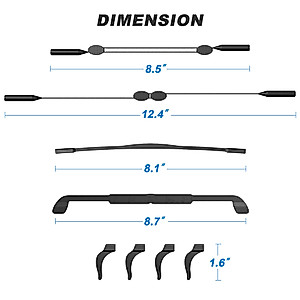 Qujior Glasses Strap, 6pcs Eyeglasses Holder