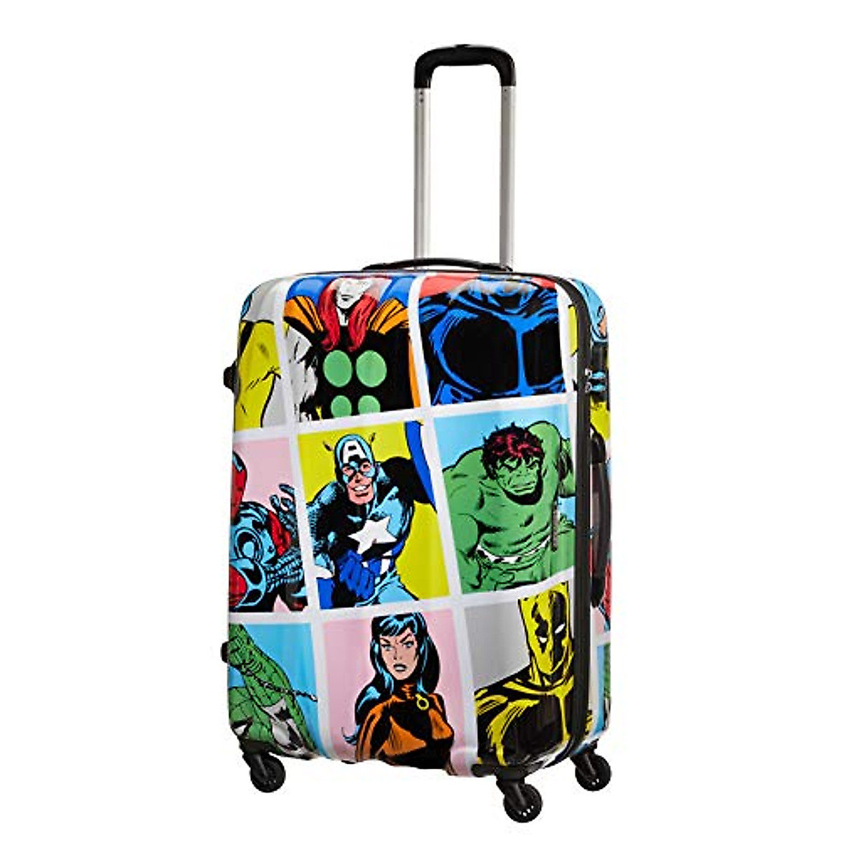 American Tourister Luggage Suitcase, Multicolored (Marvel Pop Art), L (75 cm-88 L)