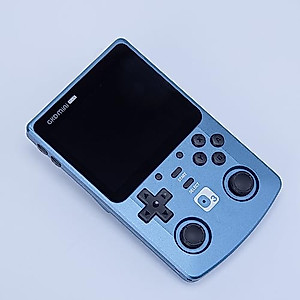 GKD Mini Plus Classic Handheld Retro Game Console 16GB+128GB with 10000 Games, 3.5-inch IPS Screen Portable Arcade Rechargeable Games Emulators for Kids and Adults (Blue)