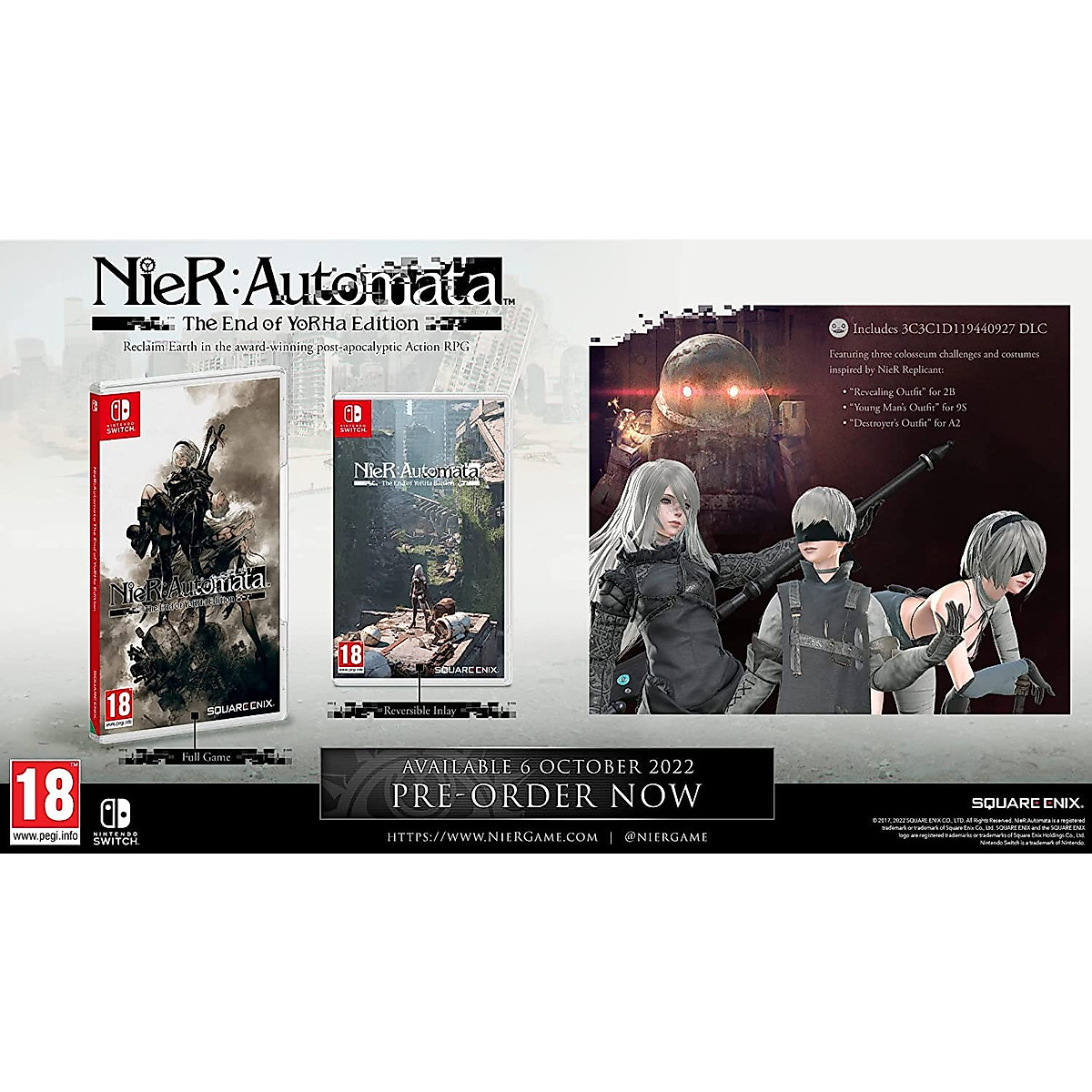 Nier Automata: The End of YoRHa Edition (Switch) EU Version Region Free