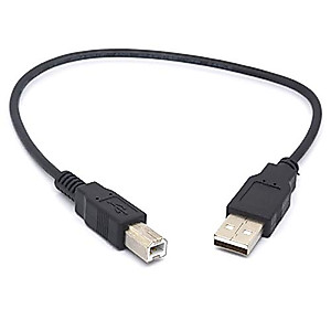 OpenII Short USB Printer Cable, USB 2.0 A Male to B Male Scanner Cord for HP, Cannon, Brother, Xerox, Samsung and More (20cm)