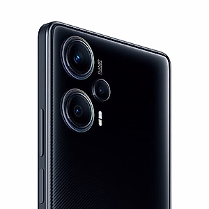 Xiaomi Poco F5 5G + 4G LTE 256GB + 8GB Global Version Unlocked 6.67" 120Hz 64Mp Triple Camera (Tmobile Mint Tello Metro USA Market) + (w/Fast Car 51W Charger Bundle) (Black Global)