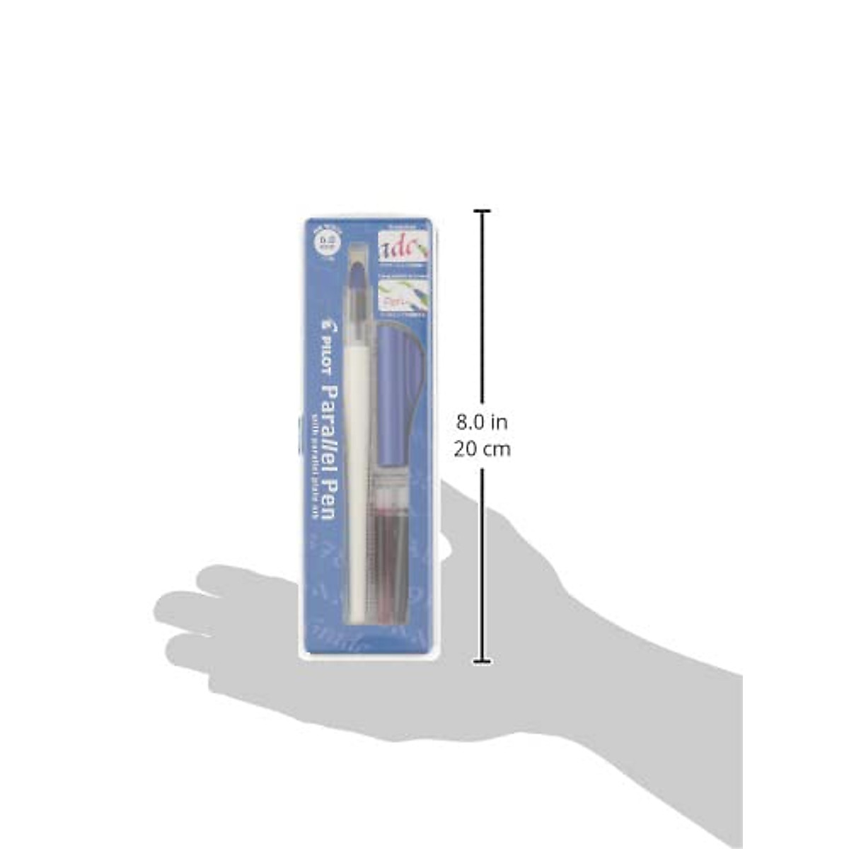 PILOT Parallel 4 Nib Calligraphy Pen Set, 1.5mm, 2.4mm, 3.8mm & 6.0mm Nibs, Includes 4 Black & 4 Red Ink Cartridges (90078)