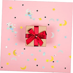 WIAMEE 3pcs 1 Stylesilver Decors and Mixed Balloon Iridescent Style Metallic Wedding Birthday Scatters Table Decorations DIY Decor Star of Festival Moon Decorative Party Glitter