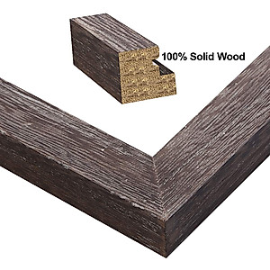 RPJC 3.5x5 inch Picture Frame Made of Solid Wood High Definition Glass for Table Top Display and Wall Mounting Photo Frame