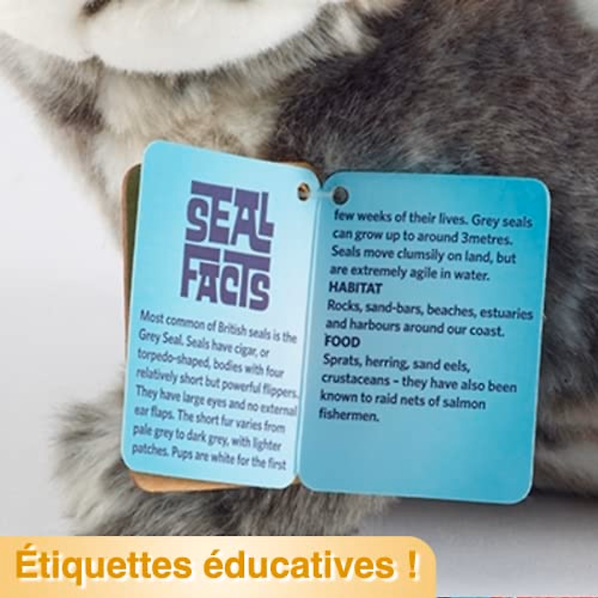 Living Nature Sabre Toothed Tiger, Realistic Soft Cuddly Prehistoric Toy, 12 Inches