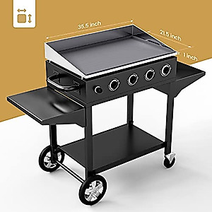 Silicone Griddle Mat for Blackstone 36 Inch Griddle, Size:35.5 x 21.5 x 1 inches, Food Grade Waterproof Silicone Mat, Protect Your Griddle from Rodents, Insects, Debris, and Rust