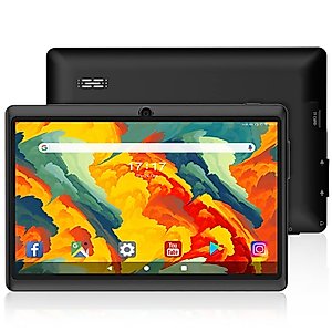 ZONKO 2022 Upgraded Android 11 Tablet 7 inch 2GB RAM 32GB ROM 128GB Expandable Storage Quad Core Dual Camera Wi-Fi Bluetooth Play Store 3D Game Supported GMS Certified (Black)