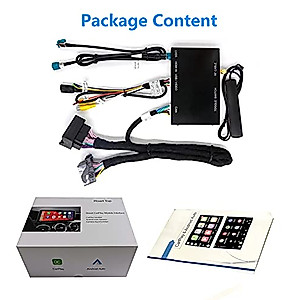 Road Top Wireless Carplay Android Auto Module Receiver Box for Audi S4 S5 A4 A5 (2009-2015 Year) for Q5 (2009-2017 Year) with 2GMMI, Carplay Retrofit Kit Decoder, Support Mirrorlink, Camera