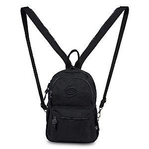 Grand Sierra Designs Mini Backpack for Women - Cute Crossbody Bags for Women with Anti Theft Pocket - Multi Compartment Mini Backpack with Expansive Storage for Traveling, Hiking, & more - Black