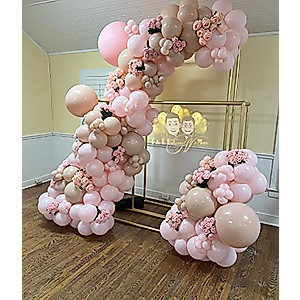 Pink Balloons 85 pcs Light Pink Balloons Garland Arch Kit 5/10/12/18 Inch Different Sizes Pastel Pink Latex Balloons for Pink Birthday Party Decorations Baby Shower Wedding Gender Reveal Decorations