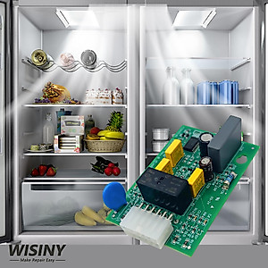 WISINY 5303918476 241508001 Refrigerator Defrost Control Board Compatible for Frigidaire Kenmore Electrolux Refrigerator Replace 241508001 PS2582247 5303918302 5304429380 240375803 240554501