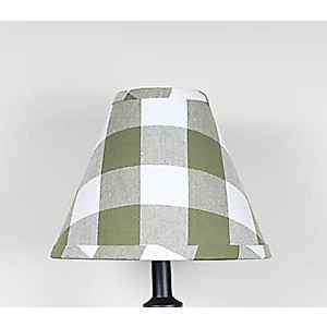 Home Collections by Raghu Buffalo Check Sage 10" Lamp Shade