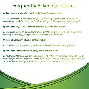 NexTemp® Ultra Single-Use Thermometers: Individually Wrapped 100-pack, Provides Superior Accuracy and Maximum Infection Control. Perfect for Businesses, Schools, First-Aid, Home, and Travel! (Celsius)