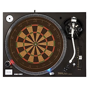 DJ Turntable Premium Cork Slipmat - Dart Board
