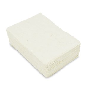 Kathmandu Valley Co. 4x6 Inch Handmade Lokta Card Stock Paper with Deckle Edge. Tree-free Lokta Paper for Vintage Stationery, Printing, Thank-you Notes, and Invitations. Handmade in Nepal (100 Sheets)