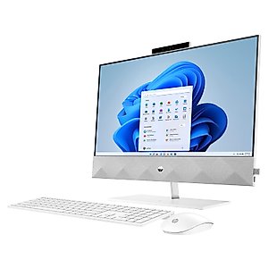 HP Pavilion 24 Desktop 2TB SSD 32GB RAM Extreme (Intel Core i7-11700K Processor with Turbo Boost to 5.00GHz, 32 GB RAM, 2 TB SSD, 24" Touchscreen FullHD, Win 11) PC Computer All-in-One