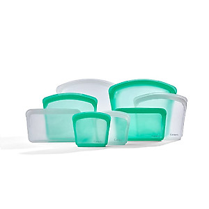 Cuisipro Silicone Reusable Leakproof Bag, 27 Ounce, Clear