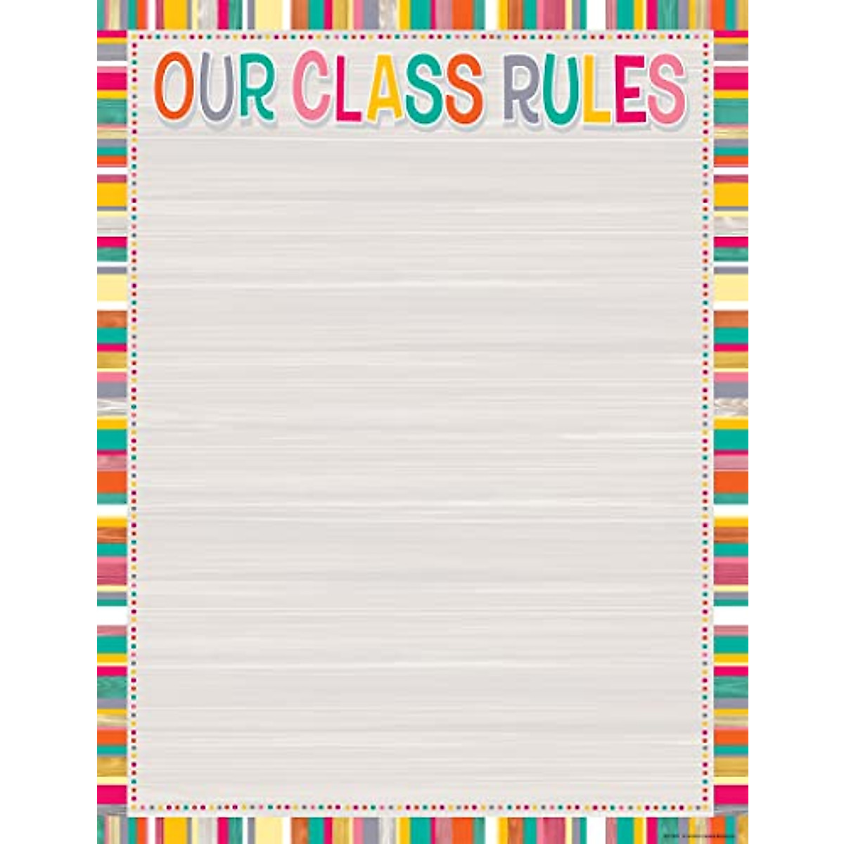 Teacher Created Resources Tropical Punch Our Class Rules Chart