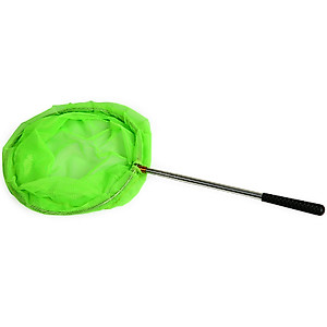RESTCLOUD Bait Net and Fishing Landing Net with Telescoping Pole Handle Extends to 59 inches (Green)