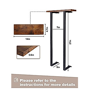 Towel Rack with Wooden Shelf - Metal Towel Racks for Bathroom Wall Mounted, Durable Wall Towel Holder for Rolled Towels Bath Towel Washcloths Spa Small Hand Towels