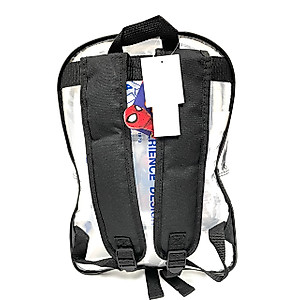 Spiderman 16'' clear pvc school backpack