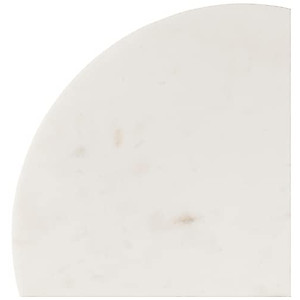 Deco 79 Mango Wood Cake Stand with Wood Base, 10" x 10" x 5", White