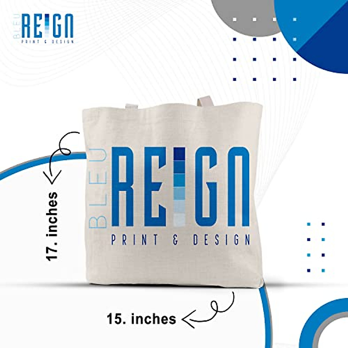 Bleu Reign Reusable Tote Bag Personalized Custom Name Massachusetts State License Plate Linen Travel