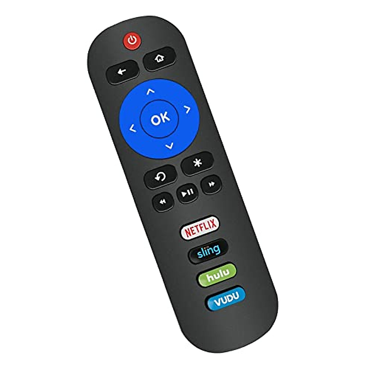Remote Compatible with All ONN Roku TV Remote with Netflix, Sling, VUDU and Hulu