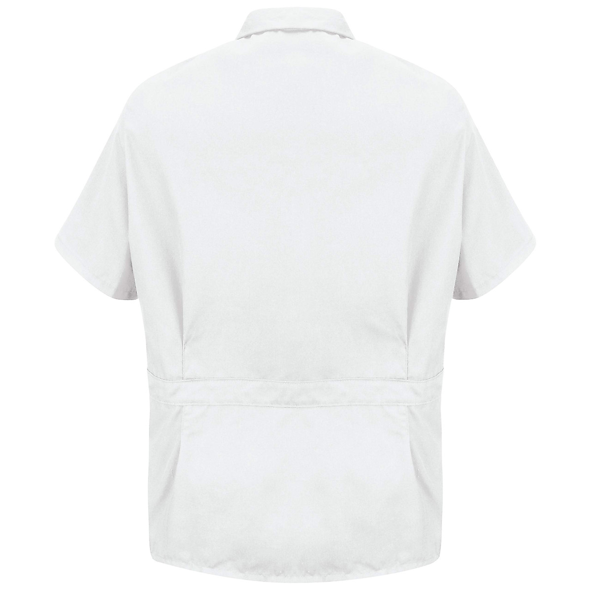 Red Kap mens Zip-front Smock, White, 4X-Large