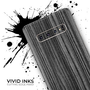 DesignSkinz Dark Ebony Woodgrain Protective Vinyl Decal Wrap Skin Cover Compatible with The Samsung Galaxy S20 (Screen Trim & Back Glass Skin)