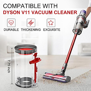 V11 Canister Dust Bin Replacement 970050-01 Compatible with dyson V11 V15 SV14 SV15 SV22 Vacuum Cleaner Canister Large Vacuum Bin Part no.965443-01 with HEPA Filter