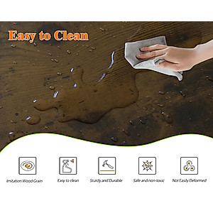 HiCaptain Dog Kennel Wood Table Top, 48 inches Wooden Dog Crate Table Topper, Durable Decorative Dog Kennel Table Topper for Large Dogs Rustic Style