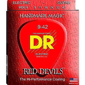 DR Strings Red Devils - Extra-Life Red Coated Electric 9-42