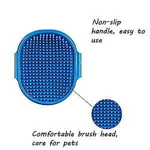 NA 3Pcs Rabbit Brush, Guinea Pig Grooming Kit, Rabbit Grooming Kit, Adjustable Ring Handle and Double-Sided Pet Comb, Guinea Pig Shampoo for Rabbit, Hamster, Bunny and Guinea Pig