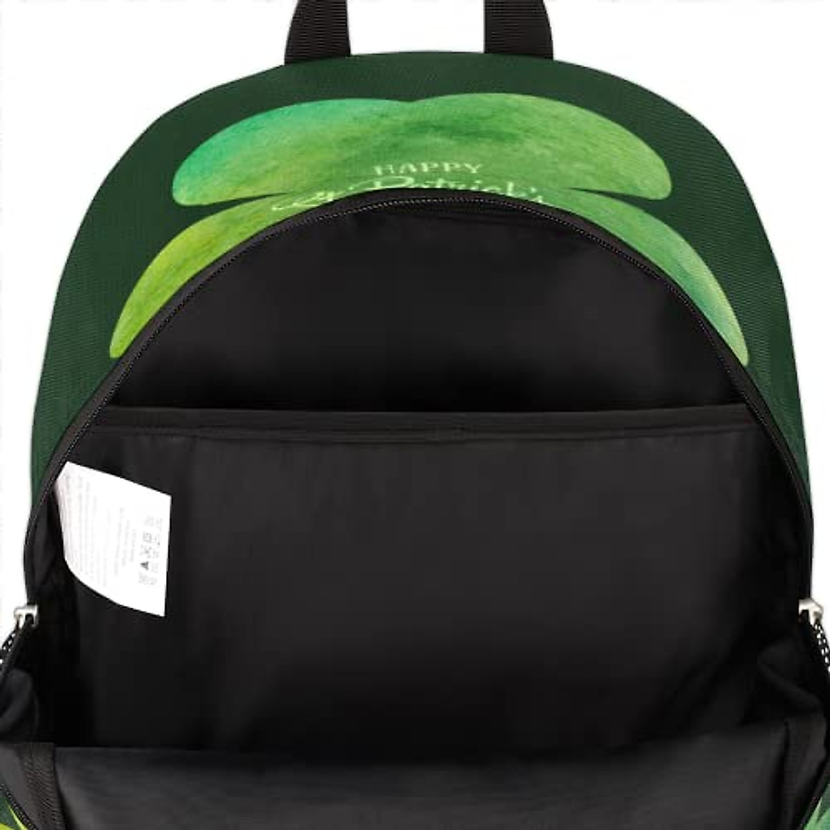 St. Patrick's Day St. Patrick's Day Clover Bookbag School Backpack Teens Girls Boys Schoolbag Shoulder Computer Hiking Gym Travel Casual Travel Daypack