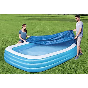 Rectangular Pool Cover, Above Ground Pool Covers, Inflatable Pool Cover for Swim Centers Size 120 in x 72 in (305 cm x183 cm)