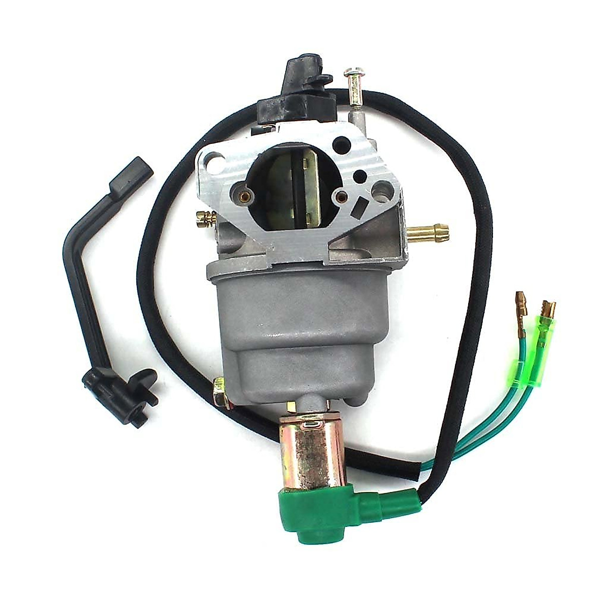 HURI Carburetor Carb with Lever Choke + Intake Manifold Gasket + Spark Plug for Generac Honeywell Sycamore Generator