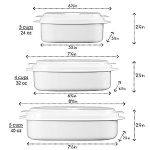 Calypso Basics by Reston Lloyd 6-Piece Microwave Cookware, Steamer and Storage Set, Plum