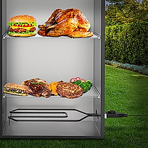 AJinTeby Adjustable Controller Thermostat Probe Power Cord for Most Outdoor Cooking Electric Smokers, Turkey Fryer and Masterbuilt Smoker Grills Heating Element