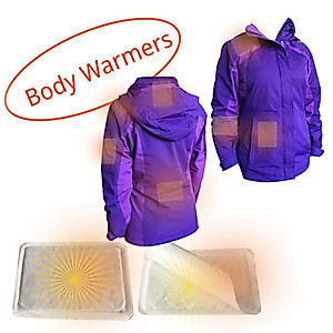 Body Warmers with Adhesive Backing Air Activate Heat Patch Disposable Gives 12 Hours Warm Pad - 12 Packs