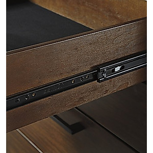 Signature Design by Ashley Ralene Mid-Century Modern 5 Drawer Chest of Drawers, Medium Brown